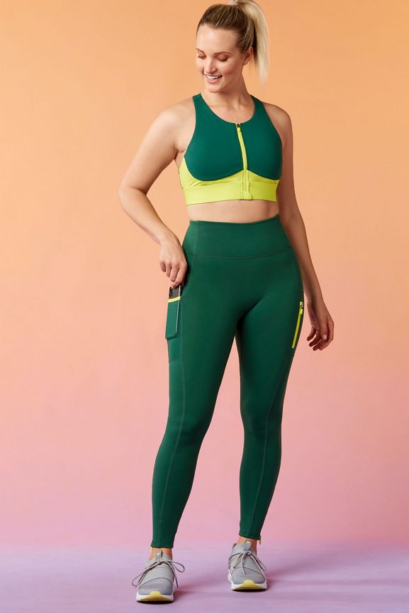 No-Bounce Sports Bra Zip-Up Fabletics
