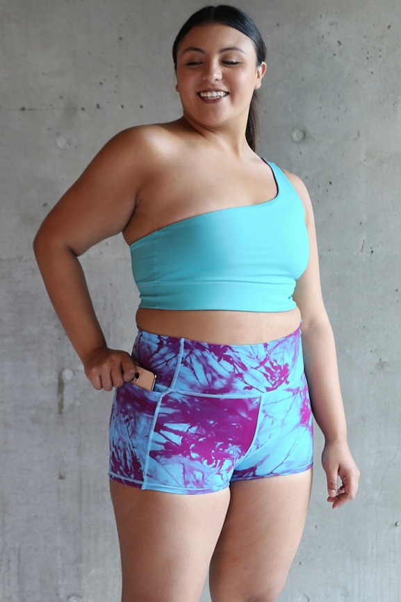 Harlow One Shoulder Reversible Sports Bra Fabletics