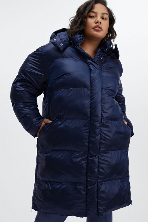 Adeline Shine Oversized Long Puffer - Fabletics