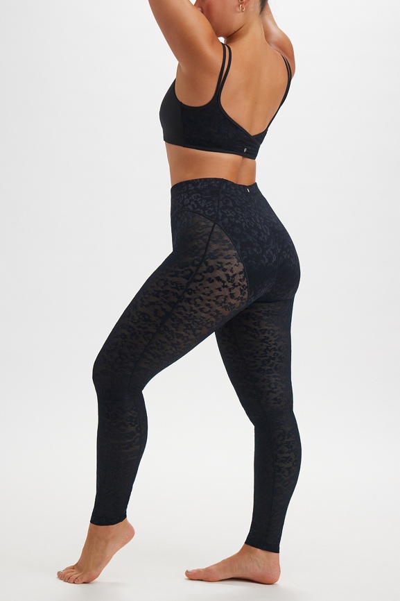 High-Waisted Leopard Mesh Legging Fabletics
