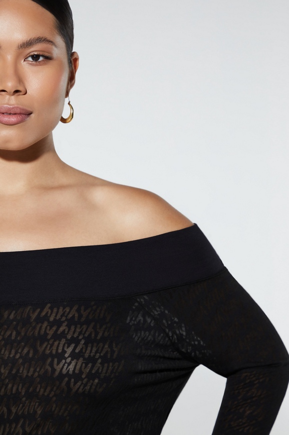 Major Label Off The Shoulder Pullover - Fabletics