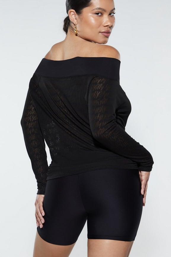Major Label Off The Shoulder Pullover - Fabletics