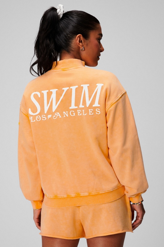 Lightweight Terry Half Zip Sweatshirt - Fabletics Canada Lightweight Terry Half Zip Sweatshirt - Fabletics Canada