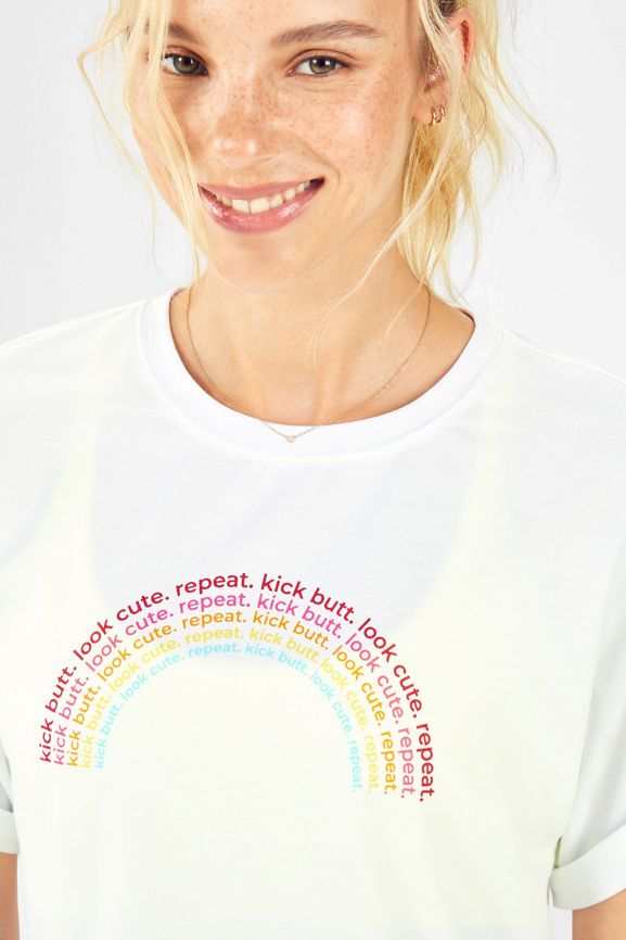 Jade Short-Sleeve Boxy Tee - Fabletics