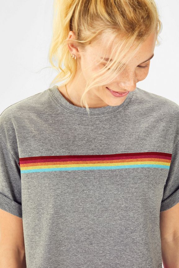 Jade Short-Sleeve Boxy Tee - Fabletics