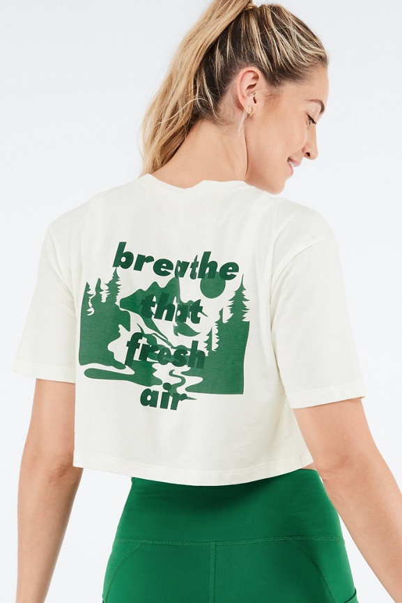 Jade Short-Sleeve Boxy Tee - Fabletics Canada