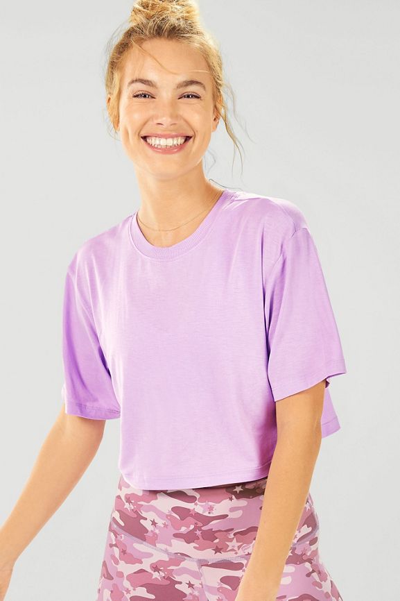 Jade Short-Sleeve Boxy Tee - Fabletics
